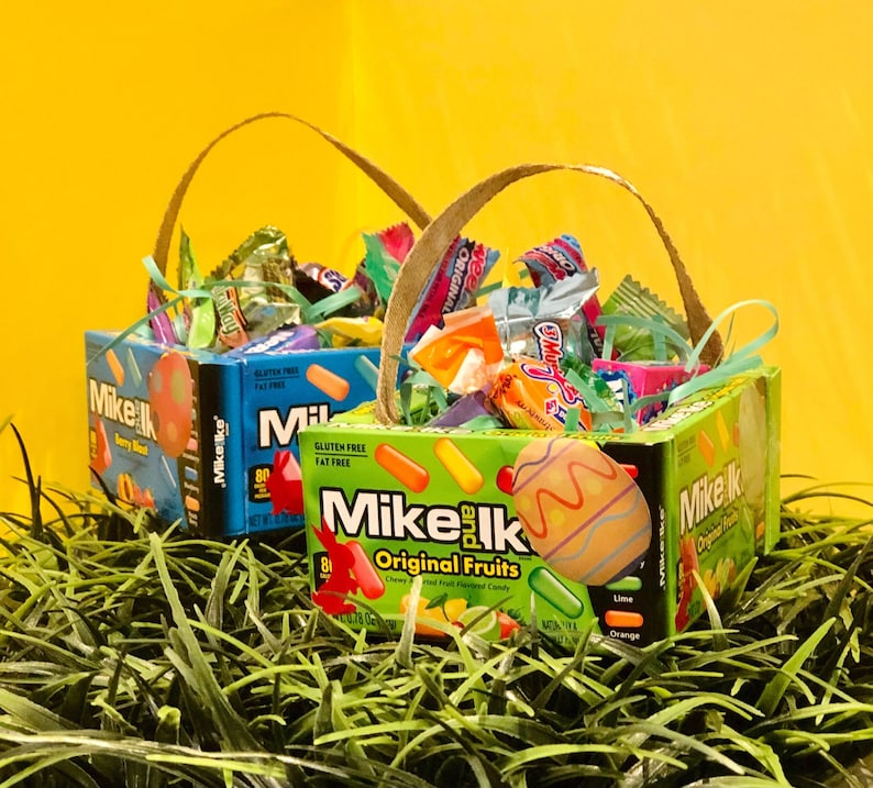 Mini Easter Basket Made of Candy L Candy Easter Basket L Teen | Etsy