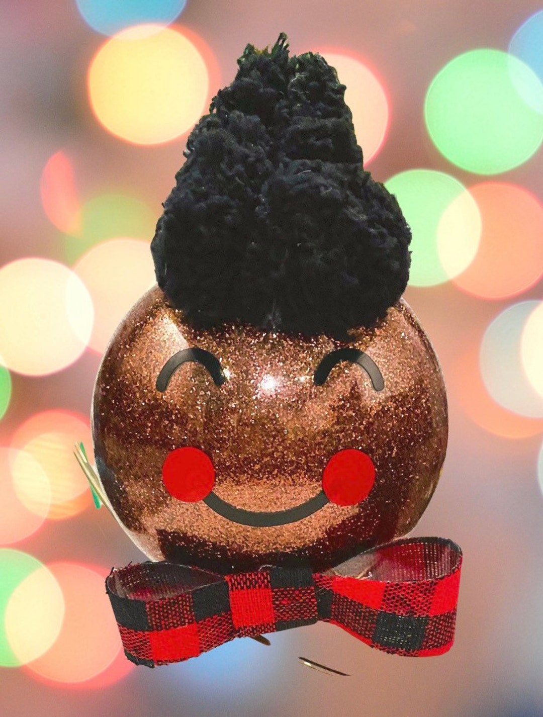 Black Boy Gingerbread Ornament, African American Boy Christmas - Etsy