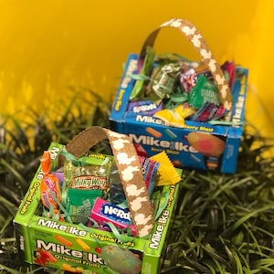 Mini Easter Basket Made of Candy L Candy Easter Basket L Teen Easter ...