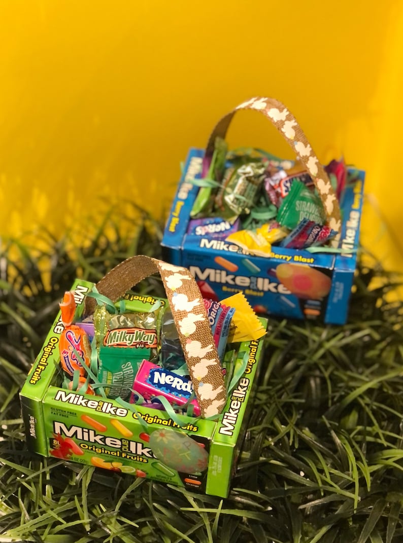 Mini Easter Basket Made of Candy L Candy Easter Basket L Teen | Etsy