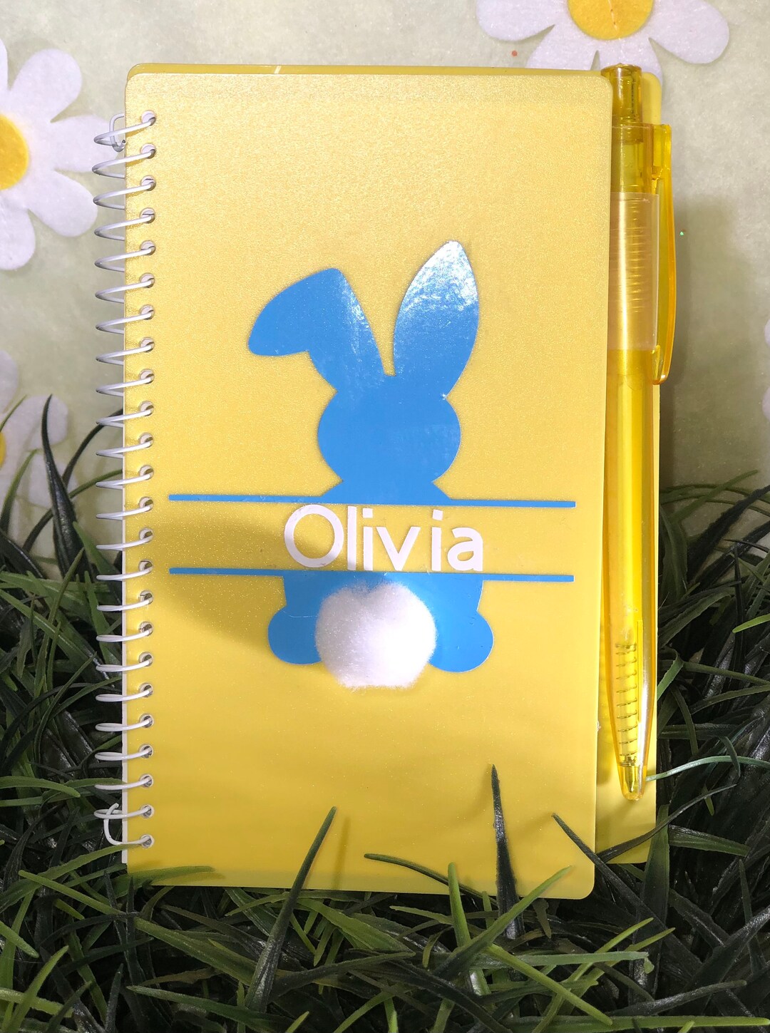 Personalized Easter Notebook W/pen. Easter Basket Filler. Easter Basket ...