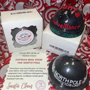 Personalized Santa Cam, Santa Surveillance Camera, Custom Santa Spy Cam ...