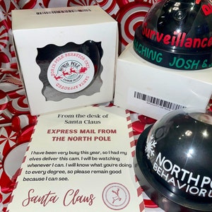 Personalized Santa Cam, Santa Surveillance Camera, Custom Santa Spy Cam ...