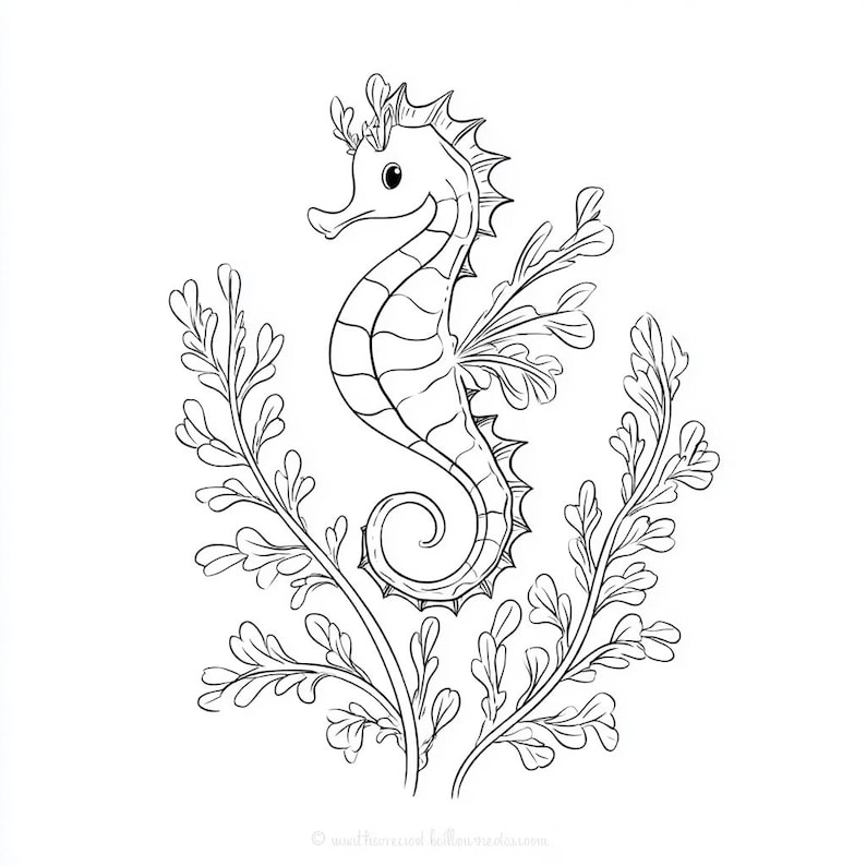 Sea Animal Coloring Pages: 100+ Marine Creatures for Kids (digital ...