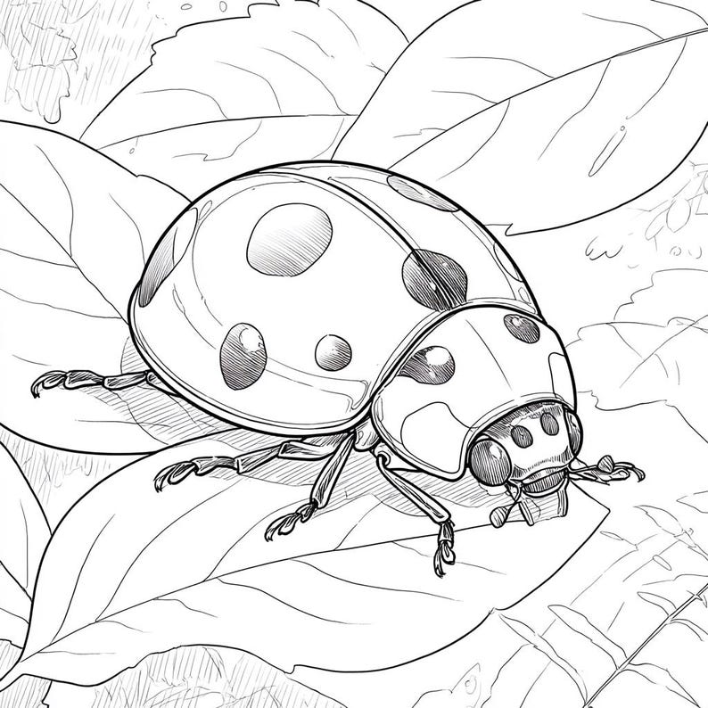 40 Realistic Insect Coloring Pages for Kids Ages 7–10 | Educational Bug ...