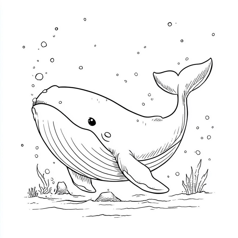 Sea Animal Coloring Pages: 100+ Marine Creatures for Kids (digital ...