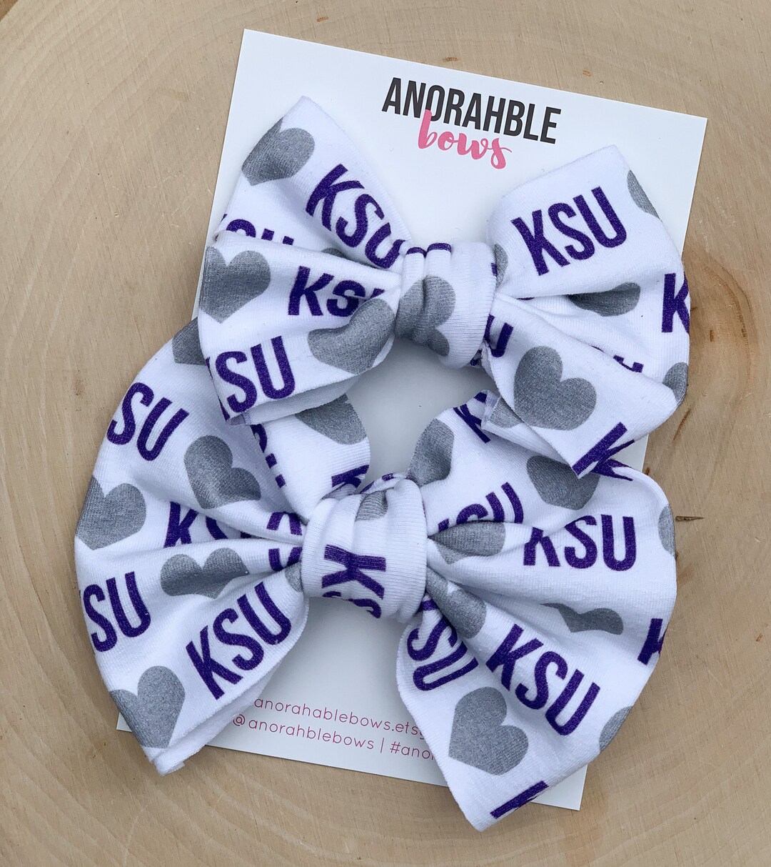 Kansas State Baby Bow Baby Bow Headband KSU Baby Headband - Etsy