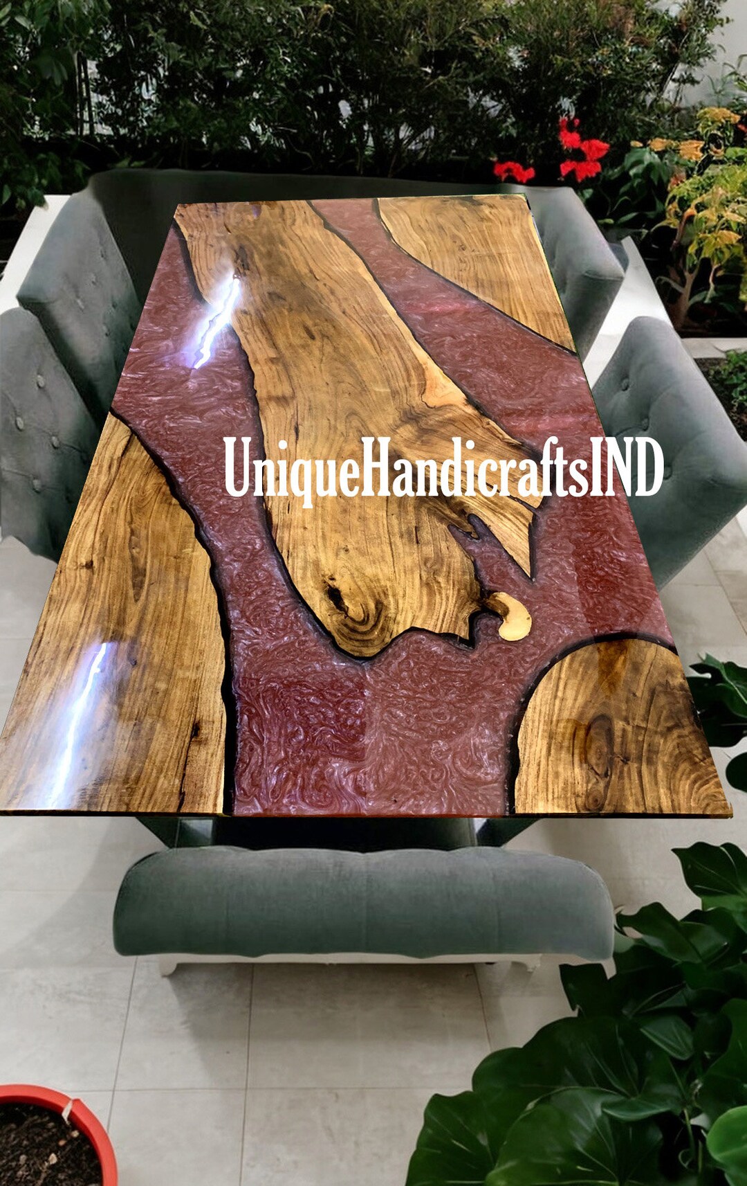 Epoxy Resin Conference Table, Epoxy Table, Wood Epoxy Dining Room Table ...