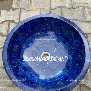 Powder Room Blue Lapis Sink, Bathroom Vassal, Kitchen Sink, Bathroom ...