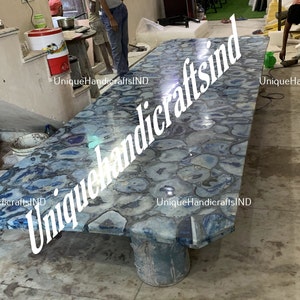 Rectangular Agate Table Top, Natural Agate Table, Agate Table Slab Desk ...