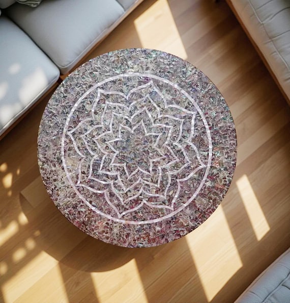 Shell Inlay Table Inlaid Capiz Shell Hall Table – Homeabout