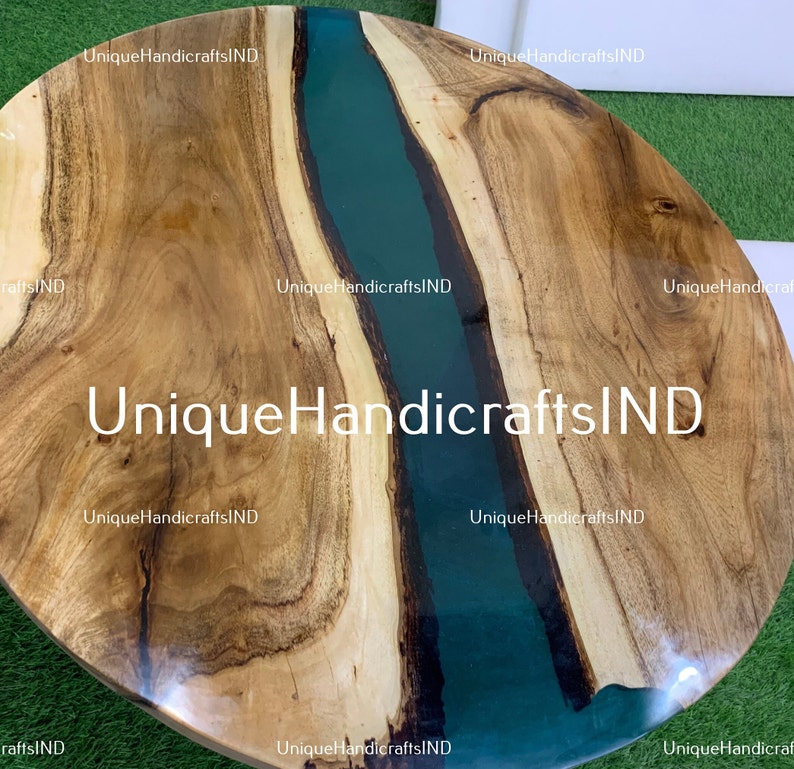 Epoxy Coffee Table Top in Teal Color Epoxy - Etsy