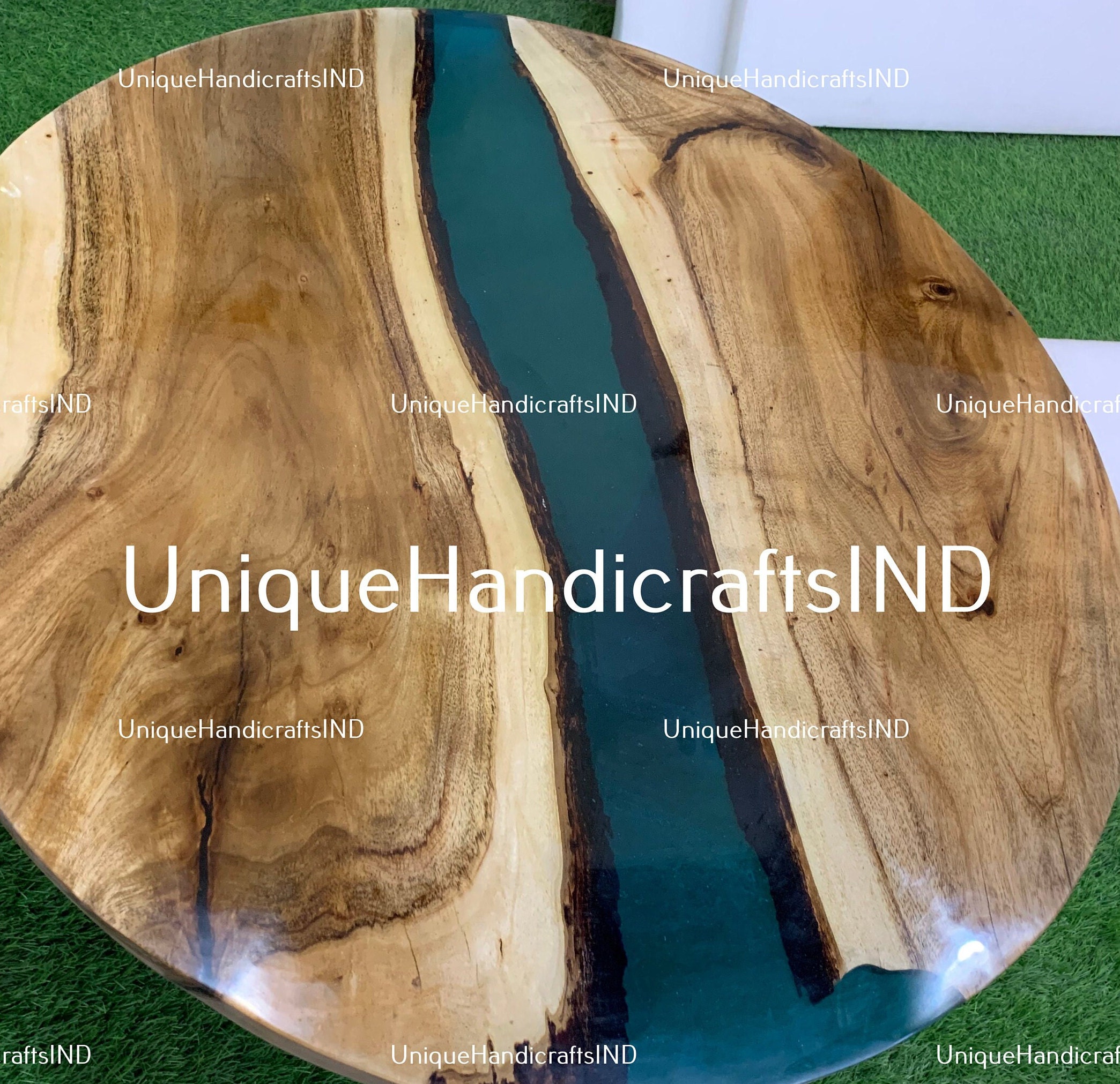 Epoxy Coffee Table Top in Teal Color Epoxy - Etsy