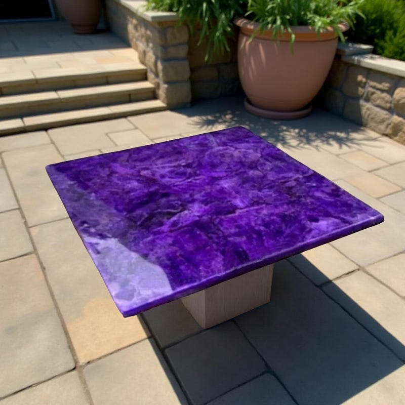Amethyst Geode Table - Etsy