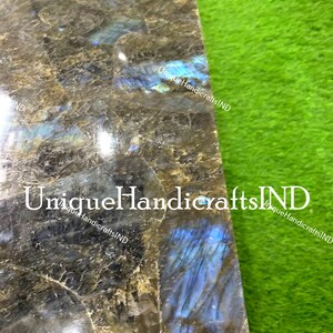 Agate Table Top, Labradorite Countertop, Coffee Table Desk, Center Dine ...