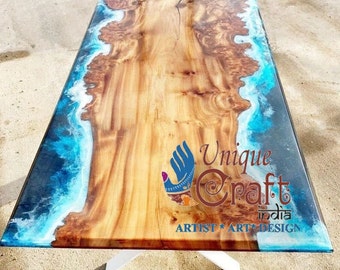 Corner Epoxy Table - Etsy