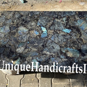 Handmade Labradorite Table Top Slab: Agate Stone Decor - Etsy