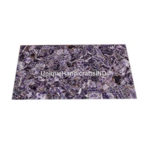 Amethyst Gems Stone Slab Counter Top Random Work Buffet Table - Etsy