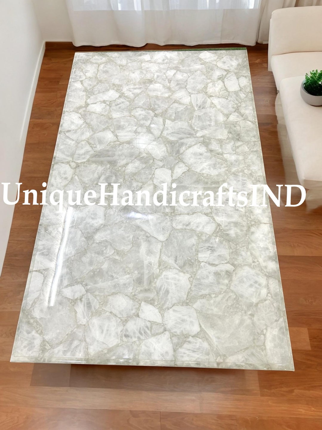 Quartz Bar Counter Top , Crystal Quartz Dining Table Top, Center Table ...
