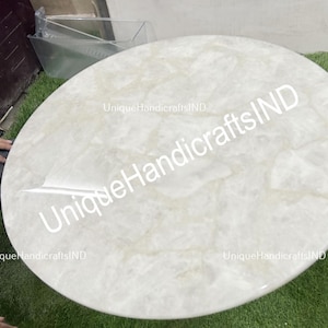60 round quartz table top store