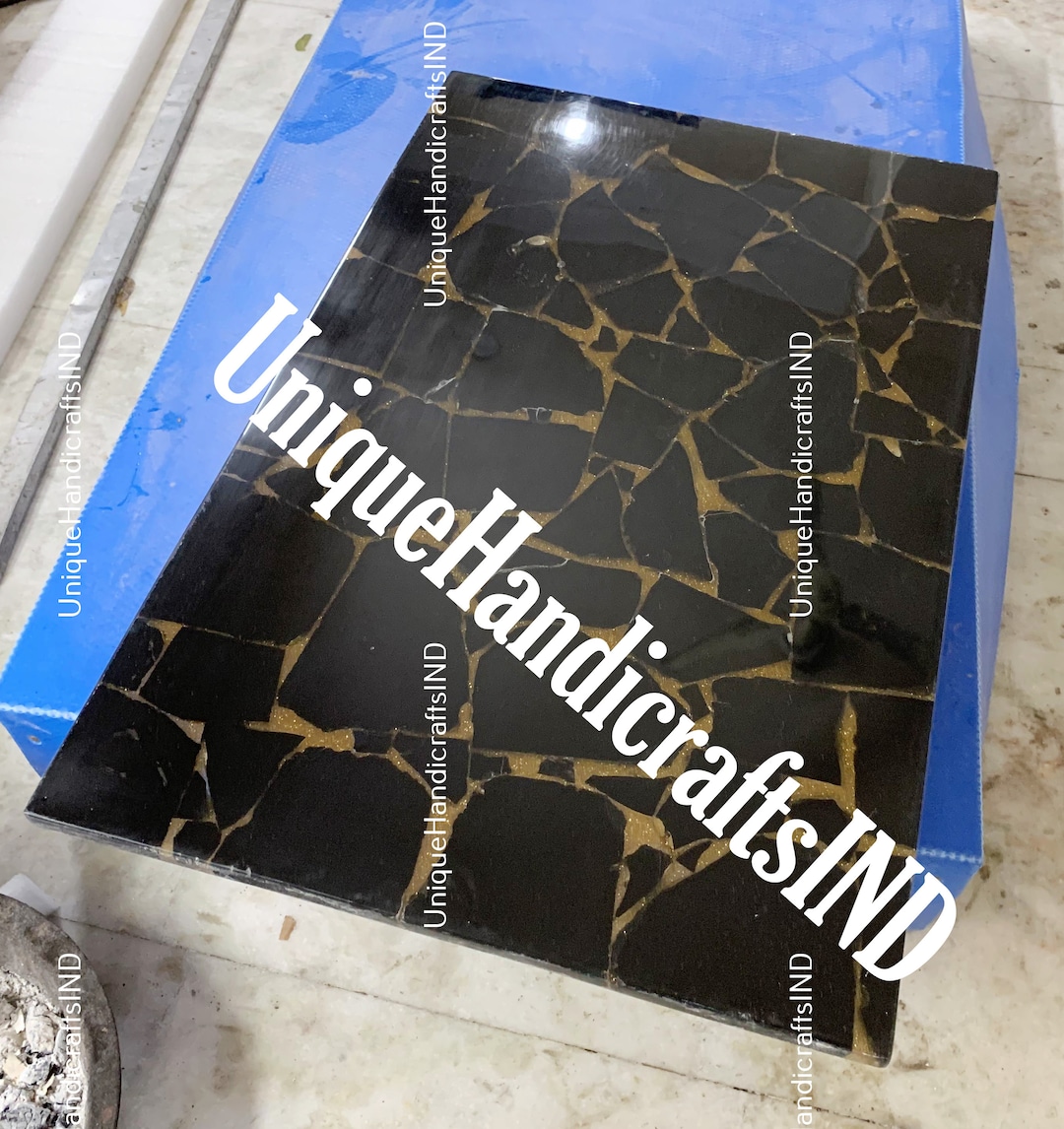 Black Obsidian Kitchen Slab / Obsidian Table Top / Counter Tops Home ...