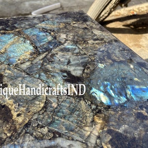 Handmade Labradorite Table Top Slab: Agate Stone Decor - Etsy