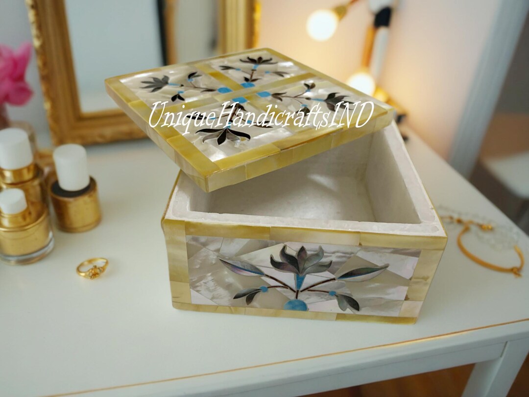 Engraved Birth Flower Jewellery Box, Travel Jewelry Box, Birthday Gift ...