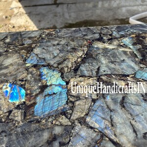 Handmade Labradorite Table Top Slab: Agate Stone Decor - Etsy