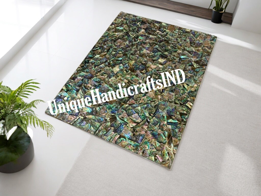 Handmade Marble Coffee Table Top: Abalone Shell Inlay Art - Etsy