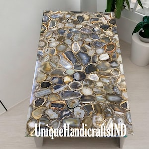 Wild Geode Agate Coffee Table: Handmade Gemstone Center Table - Etsy