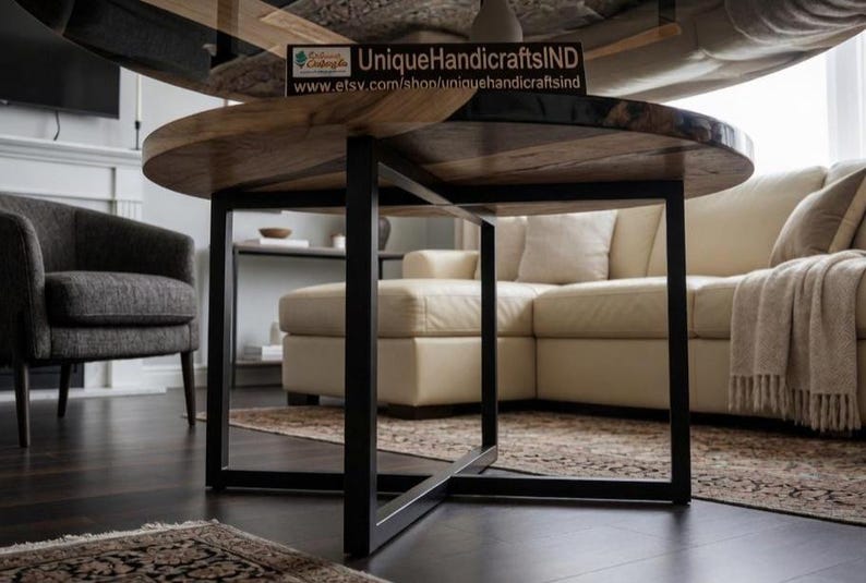 Custom Acacia Wood Epoxy River Table Top | Live Edge Resin Dining ...