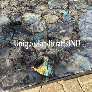 Handmade Labradorite Table Top Slab: Agate Stone Decor - Etsy