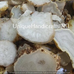 Handmade White Salt Agate Countertop Slab: Backlit Kitchen Island - Etsy