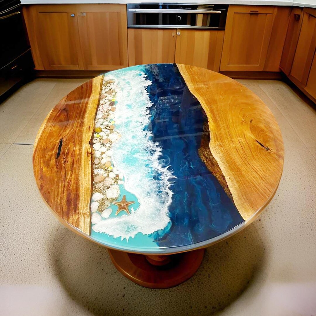 Epoxy Resin Table | Handmade Modern Epoxy Dining Table | Custom Resin ...