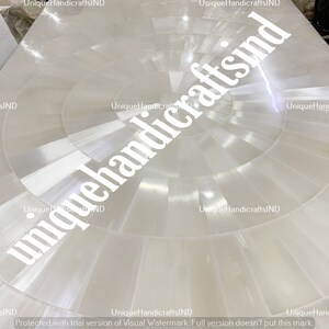 Stunning Selenite Gemstone Dining Table, Console Bar Table, Selenite ...