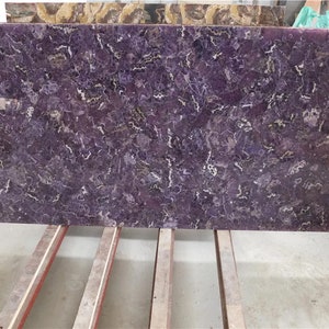 Amethyst Gems Stone Slab Counter Top Random Work Buffet Table - Etsy
