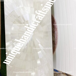 Stunning Selenite Gemstone Dining Table, Console Bar Table, Selenite ...