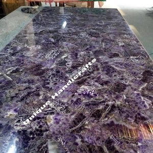 Amethyst Gems Stone Slab Counter Top Random Work Buffet Table - Etsy