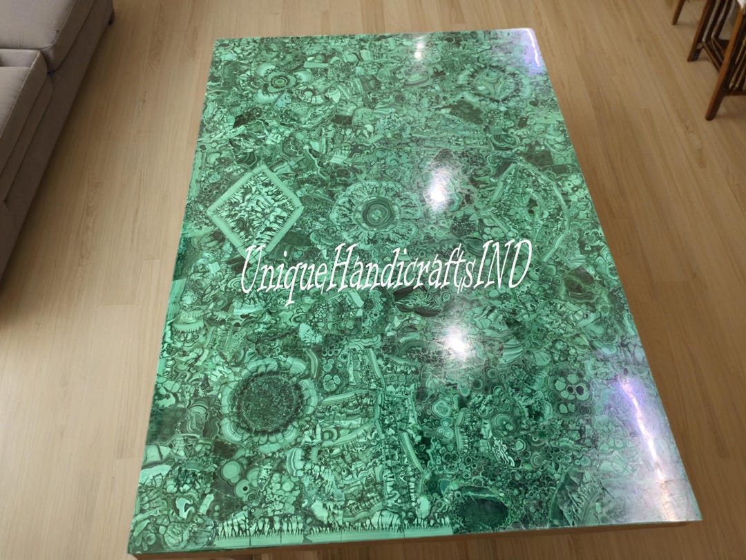 Rectangular Malachite Table Top, Dining Table, Coffee Table, Resin ...