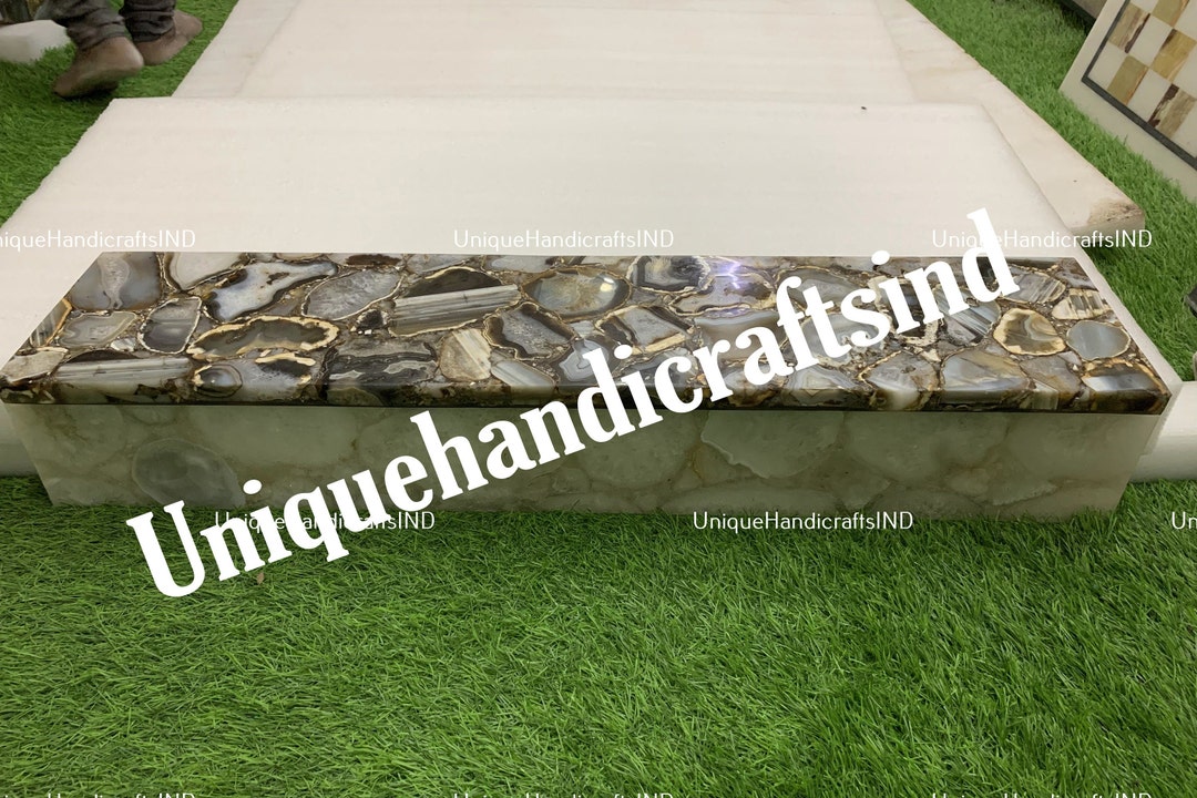 Handmade Black Agate Countertop Slab: Kitchen & Bar Furniture - Etsy