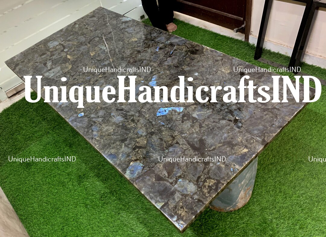 Custom Labradorite Kitchen Countertop Slab: Handmade Stone Art - Etsy