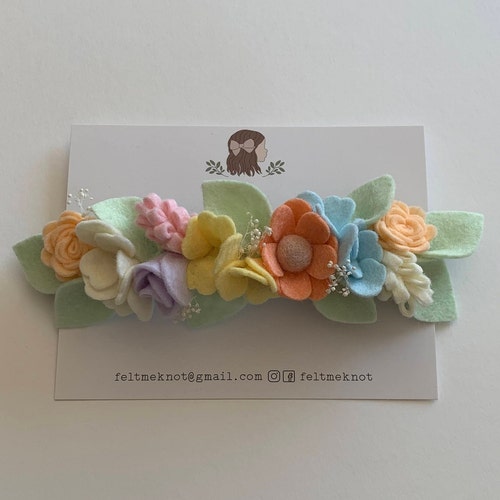 Spring Themed Girls Felt Crown Birthday Crown - Etsy