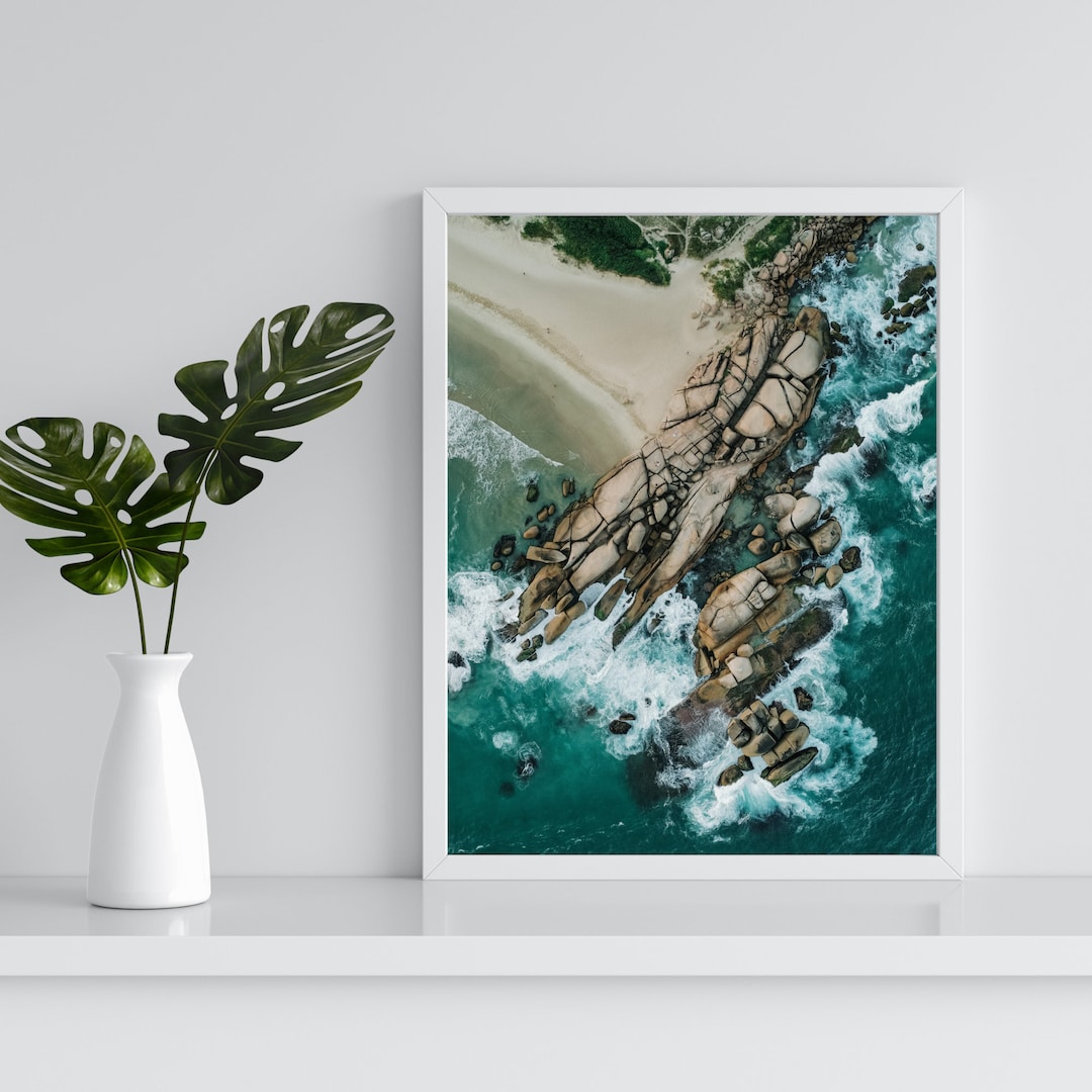ROCKY COASTAL, Coastline Art Print, Seascape Wall Art, Beaches Wall Art ...