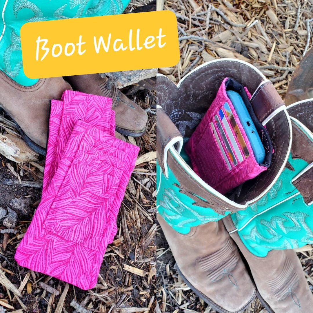 Pink - Boot Phone/ Wallet - Etsy