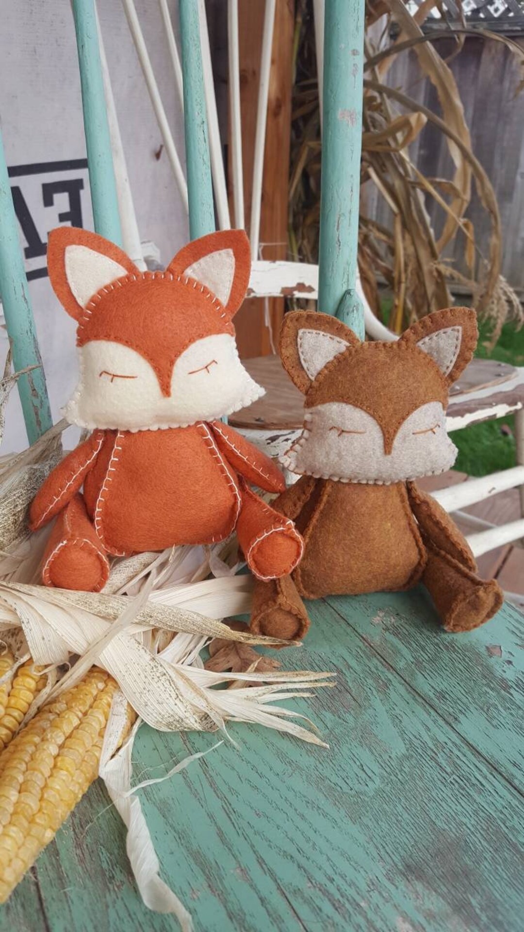 Felt Fox Plushy - Etsy