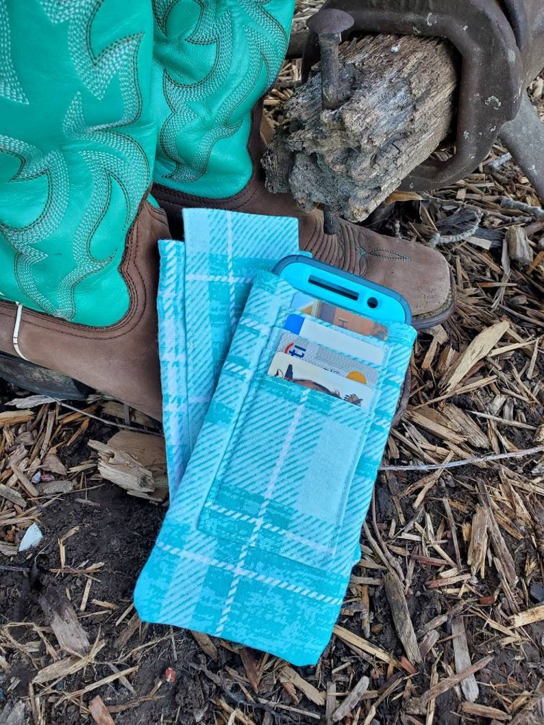 Aqua Blue - Boot Phone/ Wallet - Etsy