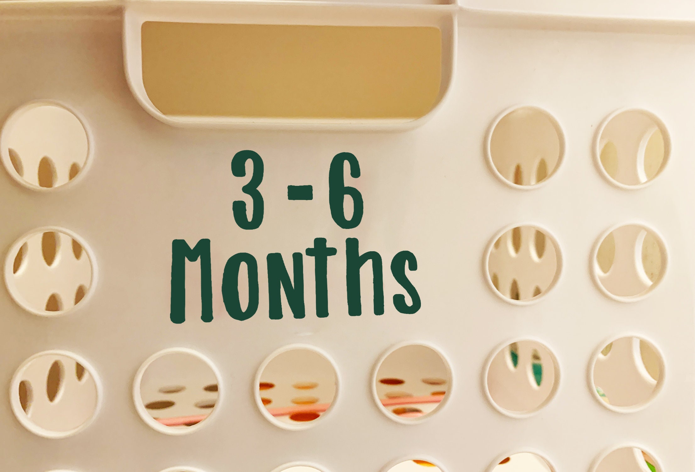 New Baby Clothing Month Labels Set of 8 Vinyl Sticker for Baby Clothing ...