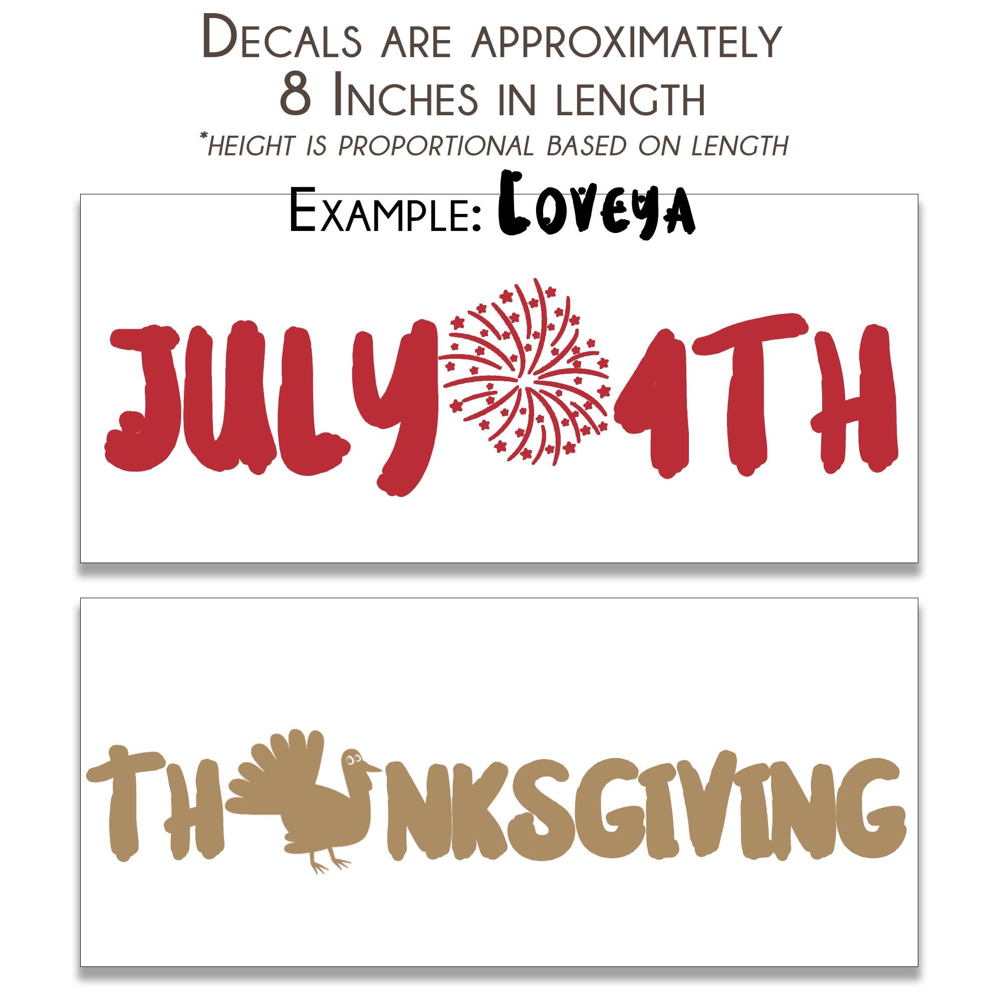 Vinyl Holiday Storage Labels - Set of 6 Decals for Attic Seasonal Decor ...