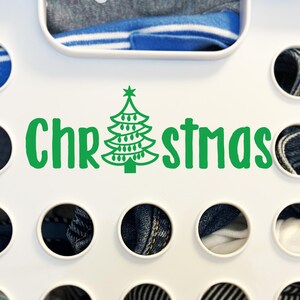 Holiday Storage Bin Labels, Weatherproof Vinyl Decals, Custom Size, Set ...