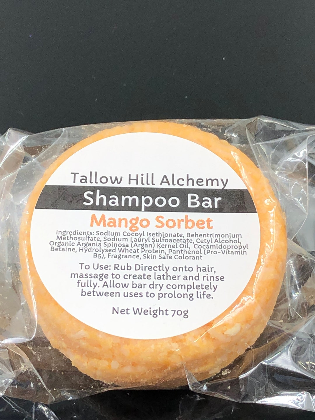 MANGO SORBET Solid Shampoo Bar | VEGAN | Moisturizing Gentle Hair Care ...